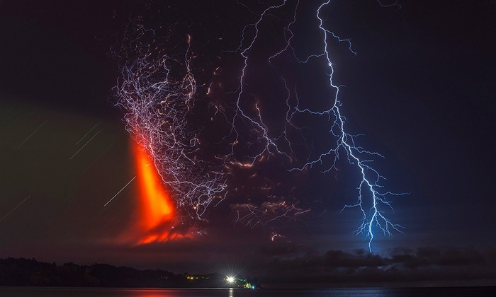 lightning, forces, nature, volcano - Coolwallpapers.me!