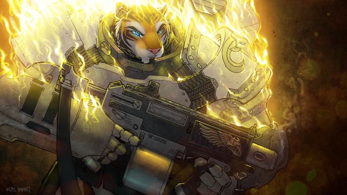 furry anthro fantasy weapons tiger wallpaper - Coolwallpapers.me!