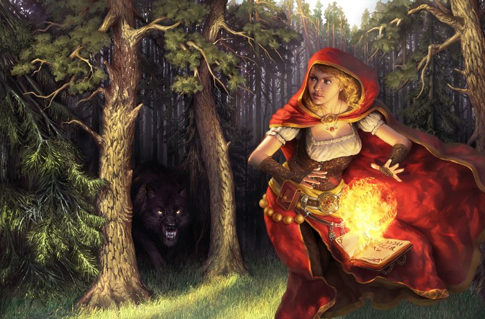 fantasy art fantasy girl fire books wallpaper - Coolwallpapers.me!