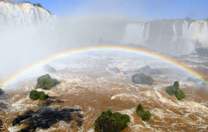 rainbow, river, waterfalls wallpaper - Coolwallpapers.me!