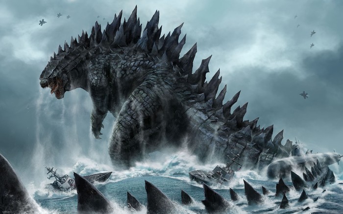 Godzilla, Monster, Dinosaur, Submarine, Tail wallpaper - Coolwallpapers.me!