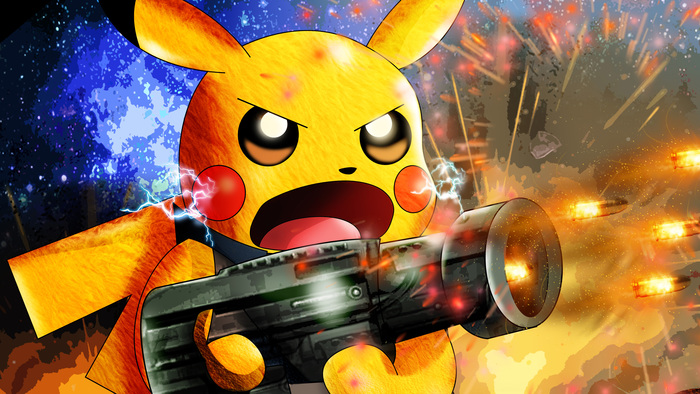 pikachu, pokemon, artist, digital art, cartoons, hd, 4k, deviantart ...