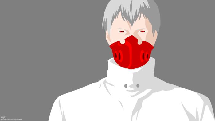 Blood, Mask, White Hair, Tokyo Ghoul, Anime, Red Eyes, Glove, Ken ...