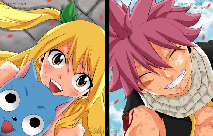Happy (Fairy Tail), Lucy Heartfilia, Natsu Dragneel wallpaper ...