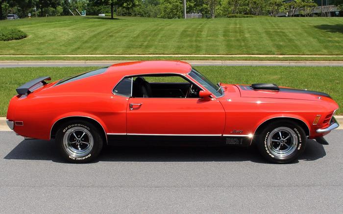 Red Car, Muscle Car, Fastback, Car, Ford Mustang Mach 1 wallpaper ...