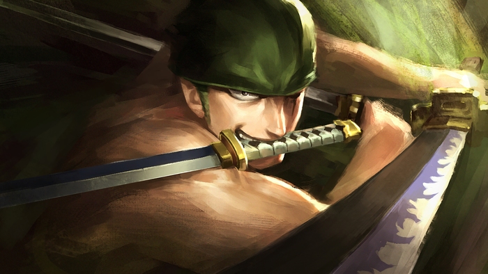 Sword, Green Hair, Scar, Zoro Roronoa, One Piece, Anime, Boy wallpaper ...