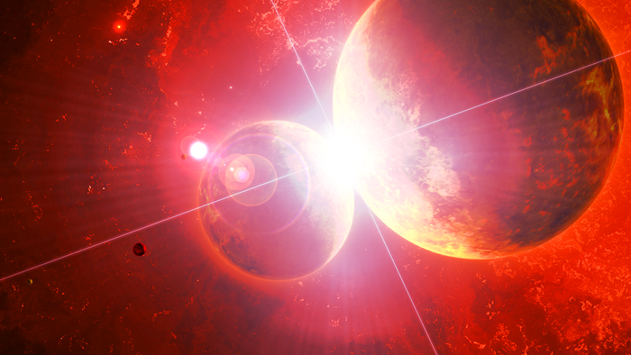 1920x1080 Collision, Space, Planet, Red wallpaper PNG - Coolwallpapers.me!