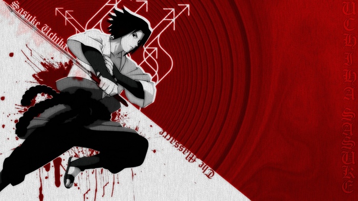 1920x1080 katana, sasuke uchiha, blood, blood, Sasuke Uchiha ...