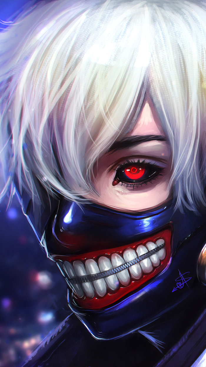 1080x1920 tokyo ghoul, ken kaneki, anime, artist, artwork, digital art ...