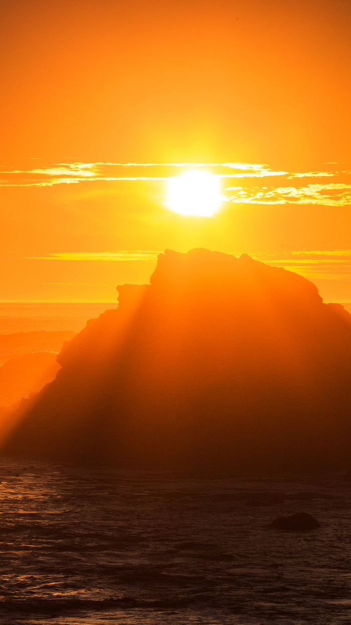 1080x1920 sunset, nature, hd, rocks, ocean, seascape, sunset for Iphone ...