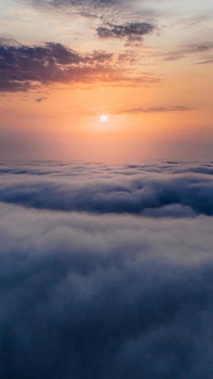 1080x1920 sunset, reflection, clouds, nature, hd, 8k for Iphone 6, 7, 8 ...