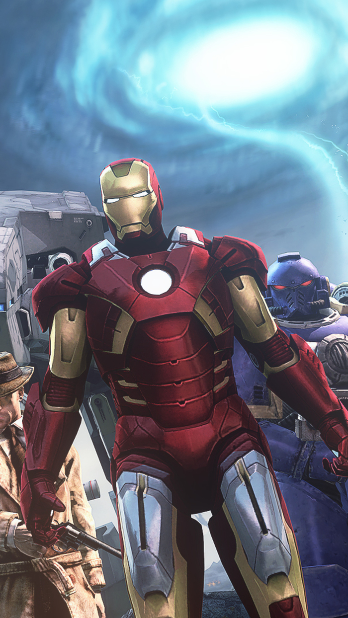 1080x1920 deadpool, iron man, hd, artist, artwork, deviantart for ...