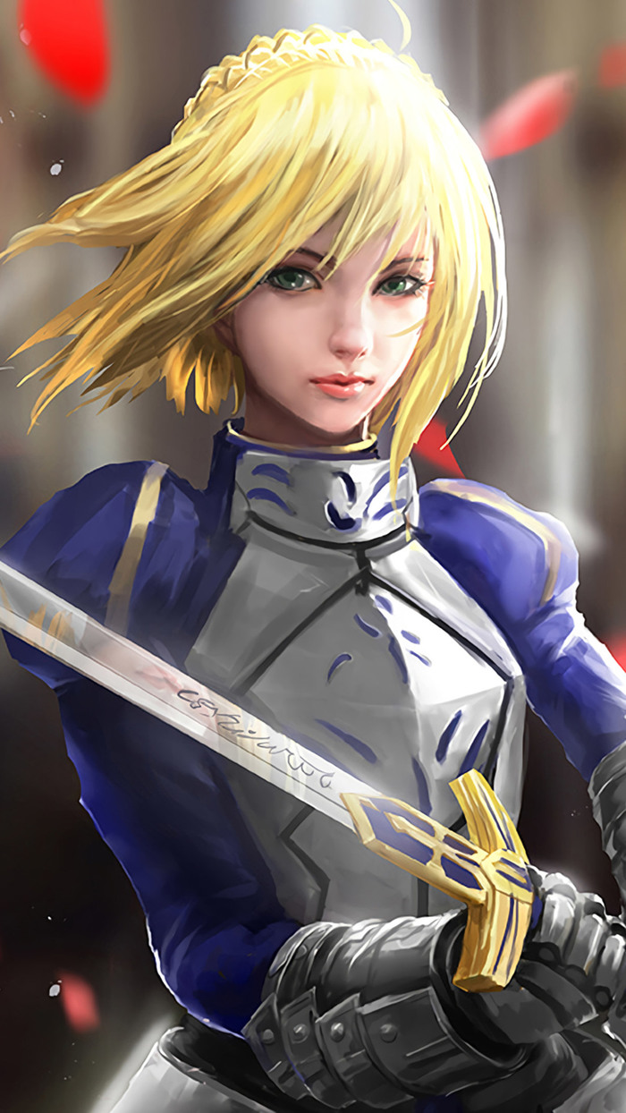 1080x1920 fate stay night, anime girl, anime, hd for Iphone 6, 7, 8 ...