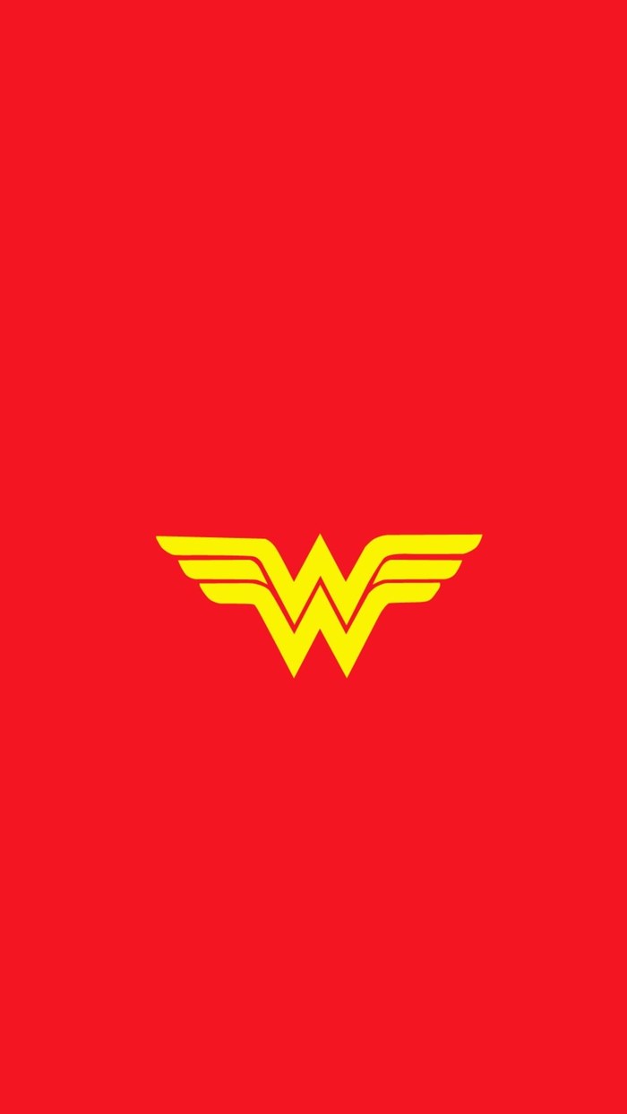 1080x1920 wonder woman, minimalism, super heroes, logo, red for Iphone ...